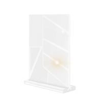Quality Double Sided Metal Poster Stand 150mm Table Sign Holder Without Magnet for sale