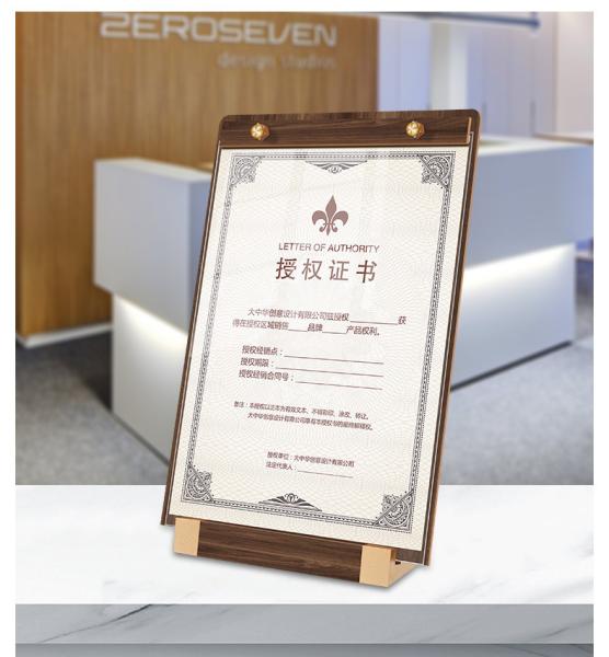 Quality Slanted Wooden Countertop Retail Display Racks A4 A5 A6 Collapsible Signage for sale