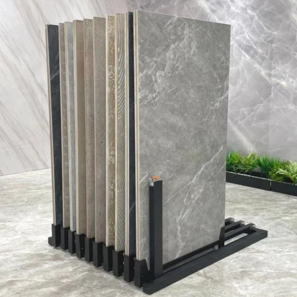 Quality 600x1200mm Slab Tile Display Stand Pulling Out Granite Marble Stone Sample for sale