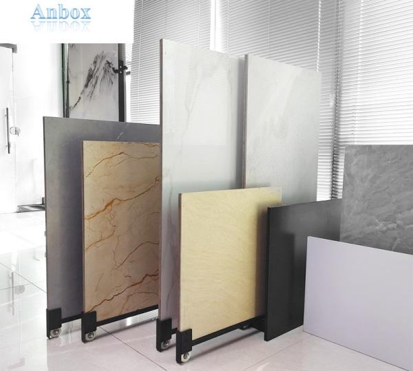 Quality 600x1200mm Slab Tile Display Stand Pulling Out Granite Marble Stone Sample for sale
