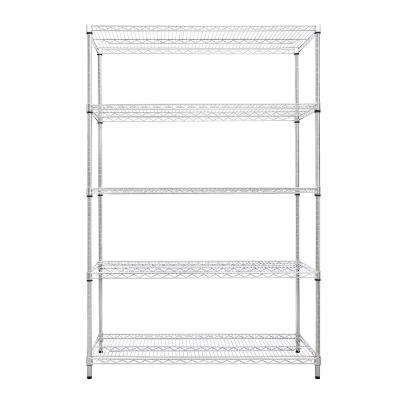 China Custom 5 Tier Metal Wire Display Racks Heavy Duty  Retail Wire Display Racks for sale