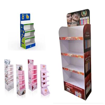 Cina Gloss Custom Display Stands Racks Lamination Retail Store Pavimento Racks Display Per la promozione in vendita
