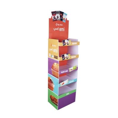China Floor Standing Bread Display Stand Offset Printing  Pop Up Display With PVC Display for sale