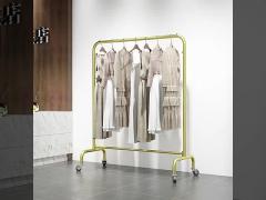 Metal Retail Clothing Display Stand Solutions Rolling Garment Racks for Store and Home use
