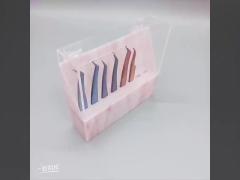 Customized Acrylic Display Rack Countertop LED Acrylic Display Stand For Cosmetic Eyelash Box
