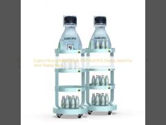 Présentoir POP POS pour salle de bain en forme de bouteille pour jus