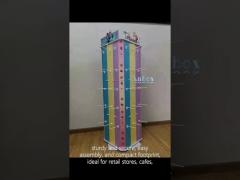 sleek retail point of purchase display stands customize size high impact stand alone pos