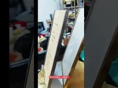 acrylic cover metal retail display 0.6kg l shape sign holder poster board stand 21.5cm