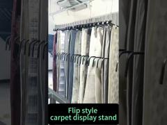 flip page metal display stands wing carpet display stand rack rug rack  1.6m x 2.3m
