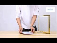 ss metal retail display rotating a4 poster sign holder information display stand  25cm
