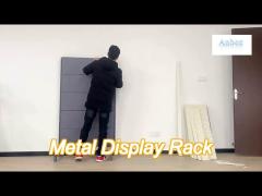 5 Nível Metal Display Rack Gondola Prateleira Display Rack Com Ganchos Para Mercearia