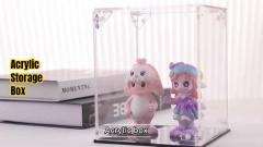 100*100*100mm Transparent Acrylic Square Five-Sided Storage Box for Desktop Organization