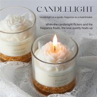 Quality Gilded Soy Scented Candle 410g Camellia Candle OEM With Natural Soy Wax for sale