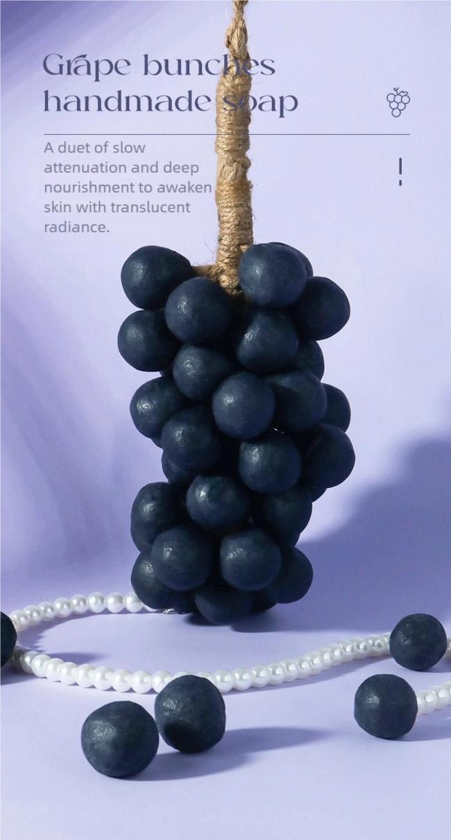 Grape Cluster Soap texture detail