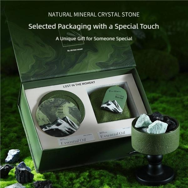 Quality 1580G Reed Diffuser Gift Natural Stone Diffuser Set For Dual Purpose Decor And for sale