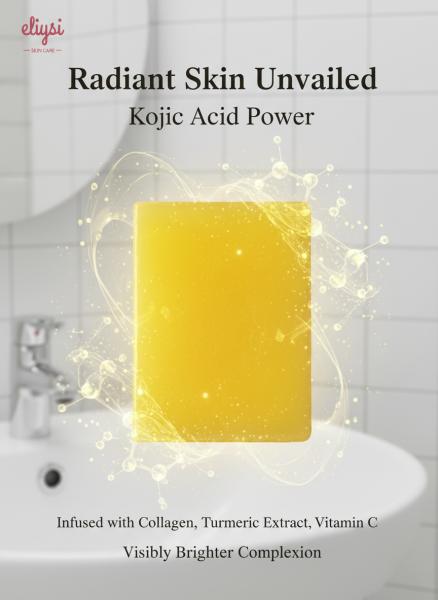 Quality Private Label Handmade Glycerine Soap Brightening Lemon Turmeric Soap Bar 3 Pack for sale