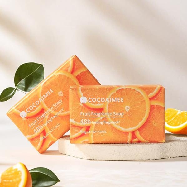 Quality 200g Fruit Scented Soap OEM Gift Box Soap Rectangle With Multiple Fragrance for sale