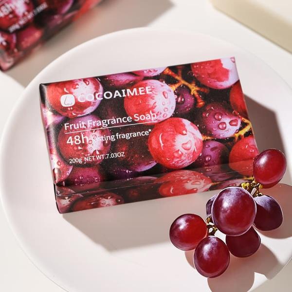 Quality 200g Fruit Scented Soap OEM Gift Box Soap Rectangle With Multiple Fragrance for sale