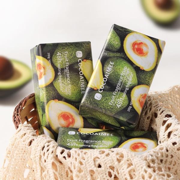 Quality 200g Fruit Scented Soap OEM Gift Box Soap Rectangle With Multiple Fragrance for sale