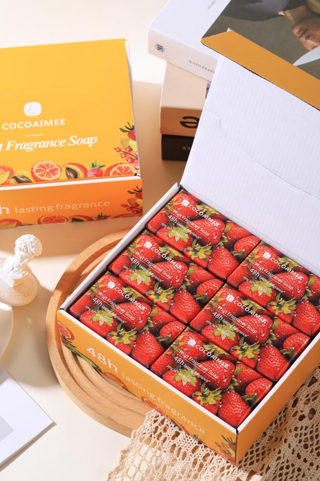 COCOAIMEE Fruity Perfumed Soap gift packaging presentation