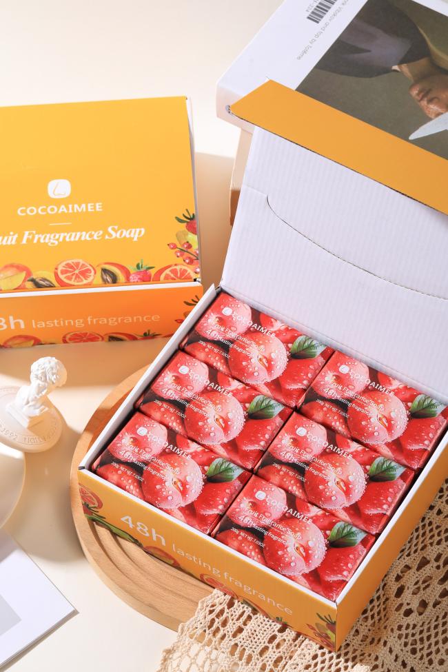 COCOAIMEE Fruity Perfumed Soap retail store display setup