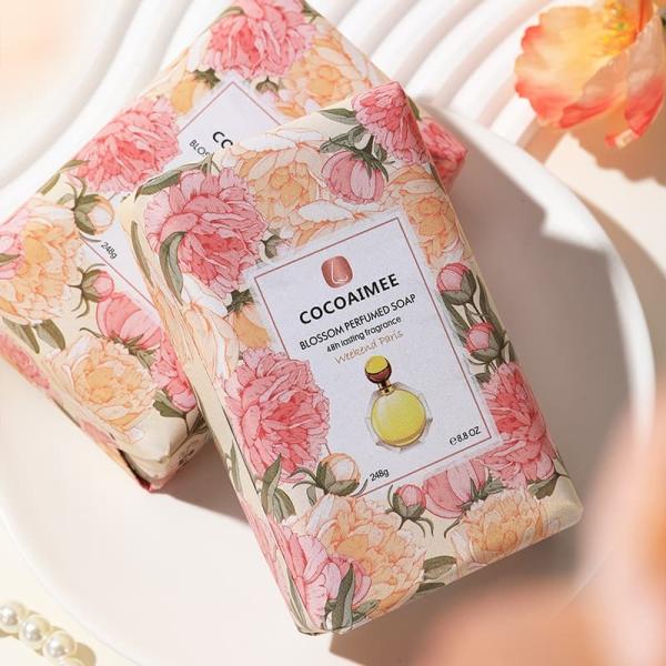 Quality OEM Perfume Bath Soap Large Bath Soap Bars Luxury For Premium Gifting for sale