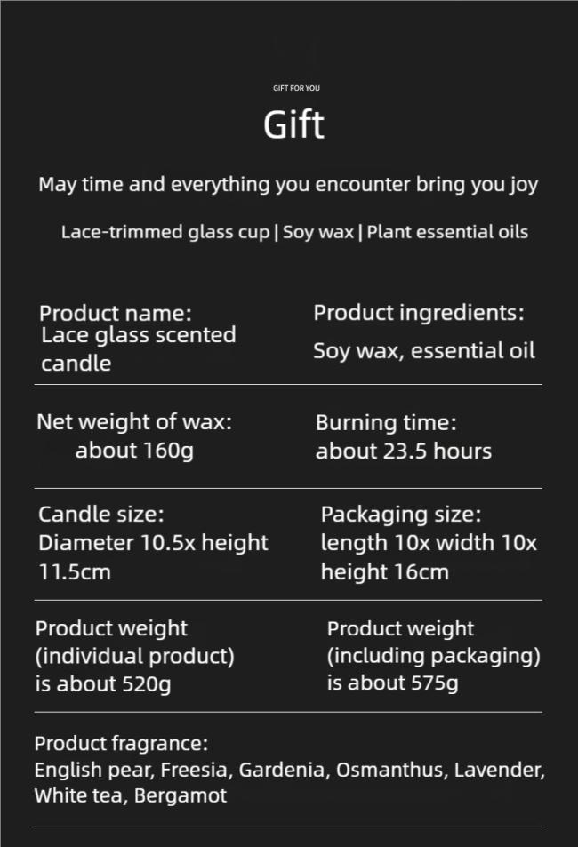 160g Glass Cup Aromatherapy Candle product view