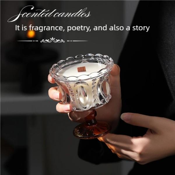 Quality Versatile Aromatherapy Scented Candle 160g Glass Jar Candle Portable for sale