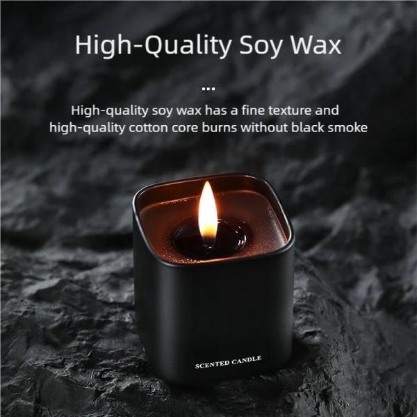 Quality 120g Square Jar Candle Versatile Candle Gift Sets Customization for sale