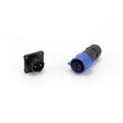 Cina Spina di nylon del supporto del pannello, New Energy IP67 2 Pin Waterproof Connector Plug in vendita