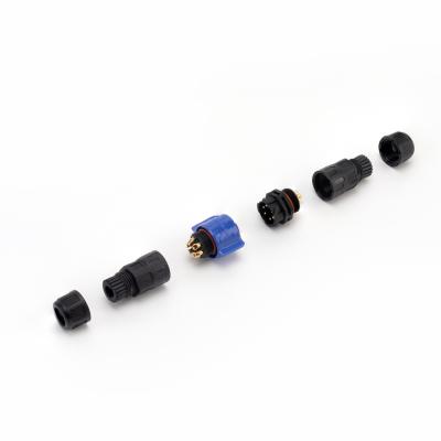 Cina Spina di nylon del supporto del pannello, New Energy IP67 2 Pin Waterproof Connector Plug in vendita