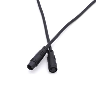 China Waterproof Ebike Cable Connector 10mm Diameter Quick M10 Push Lock Wire Type for sale