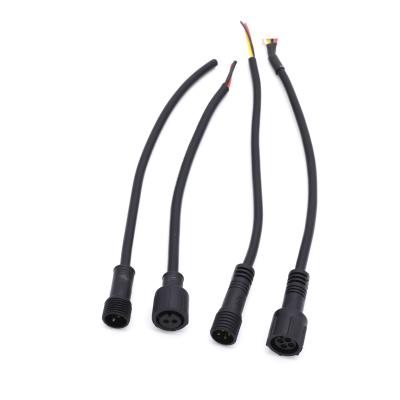 中国 電気黒い防水プラグのコネクターM12 2 Pin IP65のターミナル タイプ 販売のため