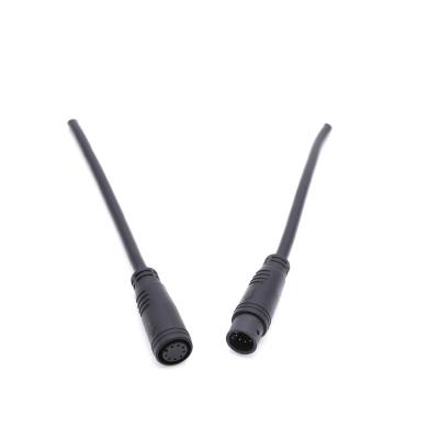China UL Certified Waterproof  Ebike Cable Connector M10 With 10 Cores for sale