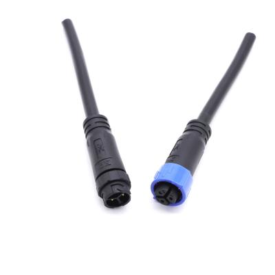 Китай Соединитель Pin AC Ip67 2 водоустойчивый, кабельные соединители M16 Overmolded продается