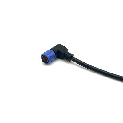 中国 ナイロンM12男女のコネクターL90多Pinの電気カスタマイズされた長さ 販売のため