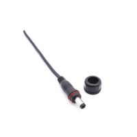 China Black PVC DC Cable Connectors 5A Current Rating Electric Waterproof  Plug Type for sale