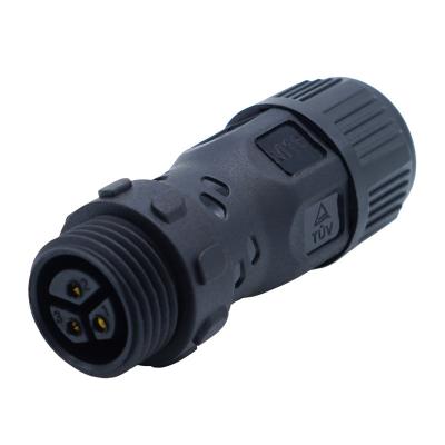 Cina M16 Screw Type IP68 Male And Female Waterproof Plug Connectors for Outdoor LED Light in vendita