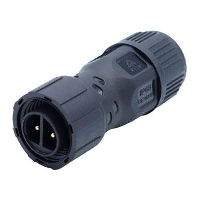 Cina M16 Screw Type IP68 Male And Female Waterproof Plug Connectors for Outdoor LED Light in vendita