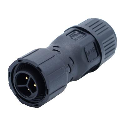 Cina M16 Screw Type IP68 Male And Female Waterproof Plug Connectors for Outdoor LED Light in vendita