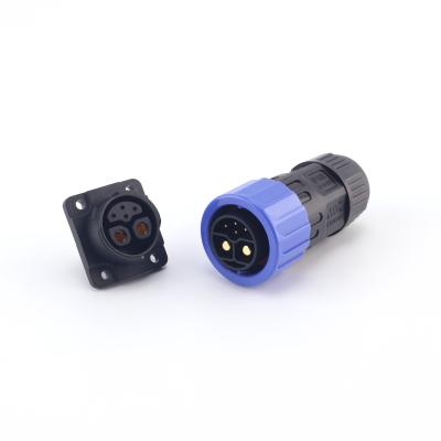 China Customized IP67 Waterproof Plug, M23 Panel Mount Female Electric Self-locking Waterproof Connector for sale