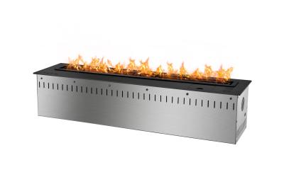 China 30 inch 304# stainless steel  remote control intellgent black ehtanol fireplace  inserts for sale