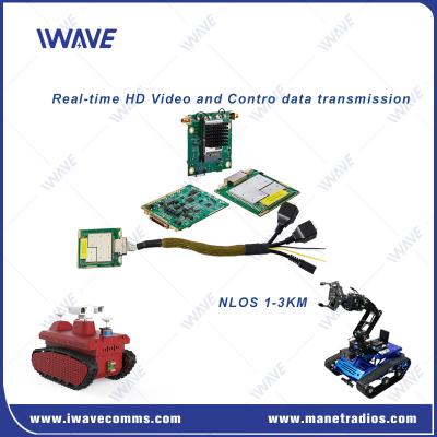 Китай FHSS Ультра миниатюрный цифровой видеопередатчик 20 км для UGV / робота продается