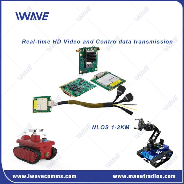 Quality FHSS Ultra Miniature Digital Video Transceiver 20km Range For UGV / Robot for sale