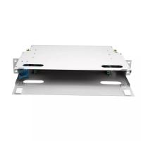China FTTH 1U Fiber Panel 24 Core 19 Inch Rack Patch Panel ODF Unit for sale
