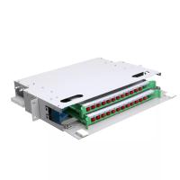 China FTTH 1U Fiber Panel 24 Core 19 Inch Rack Patch Panel ODF Unit for sale