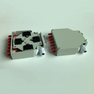 China 12 Port Din Rail Mounted Fiber Optic Din Rail Terminal Box With St Adapter for sale