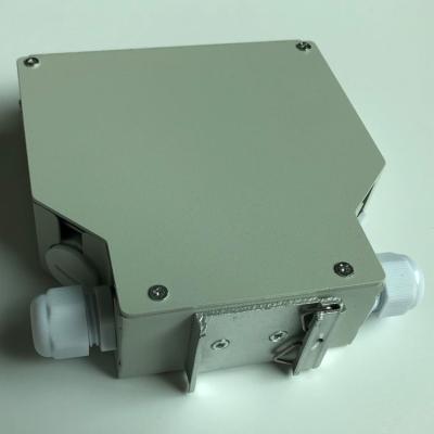 China 12 Port Din Rail Mounted Fiber Optic Din Rail Terminal Box With St Adapter for sale