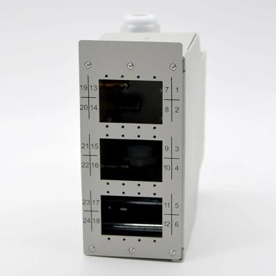 Cina Il contenitore di terminale a fibra ottica della ferrovia di BACCANO lamina a freddo il porto 24core dell'acciaio 12 a 48Core in vendita