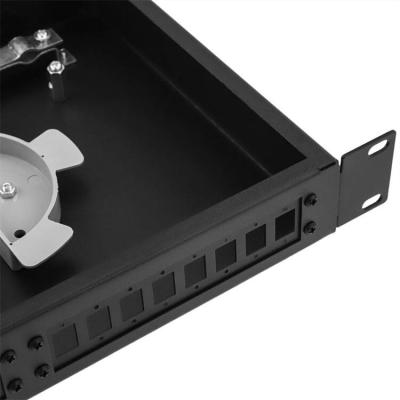 Cina Porto a fibra ottica fisso del quadro d'interconnessione del supporto di scaffale ODF 1U 12 con il pannello dell'adattatore in vendita